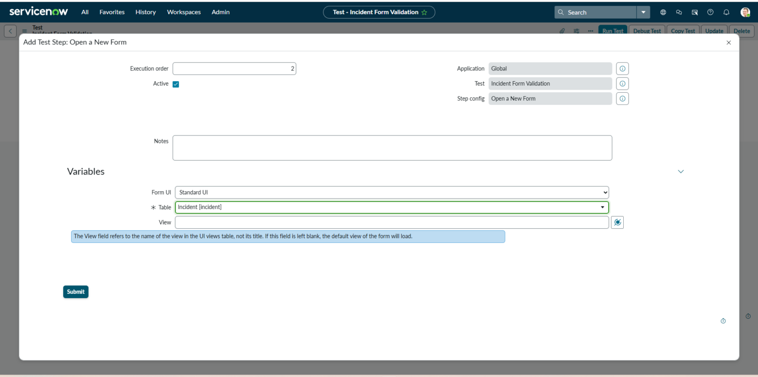 ServiceNow ATF: Automatically Test Incident & Form Validation - Iqbal ...