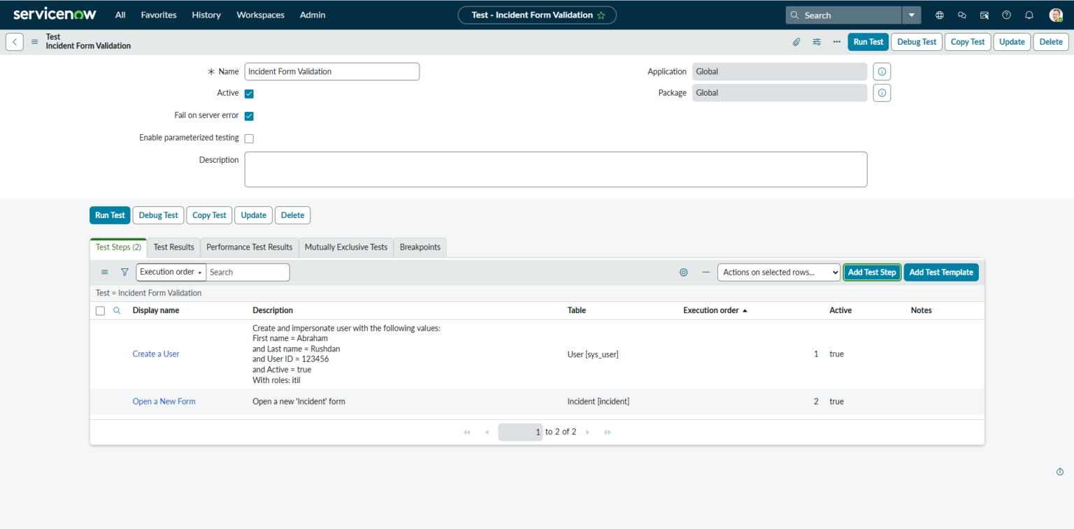 ServiceNow ATF: Automatically Test Incident & Form Validation - Iqbal ...