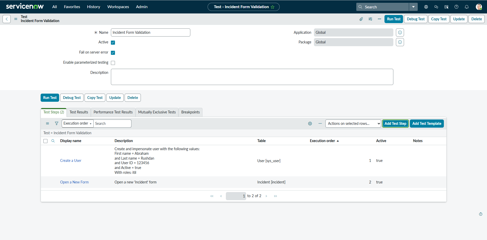 ServiceNow ATF: Automatically Test Incident & Form Validation - Iqbal ...